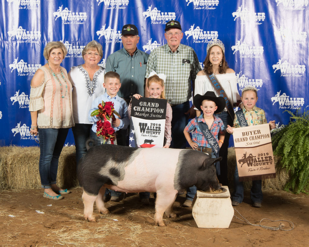 Waller County Fair (Texas) Presley Jacob Grand Champion Market Hog ...